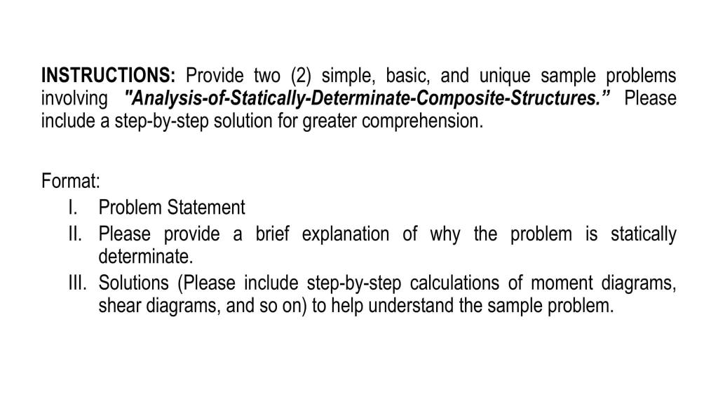 Solved INSTRUCTIONS: Provide two (2) simple, basic, and | Chegg.com