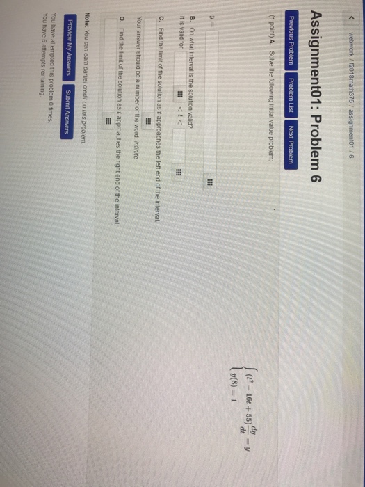 Solved Assignment01: Problem 6 Previous ProblemProbdern List | Chegg.com
