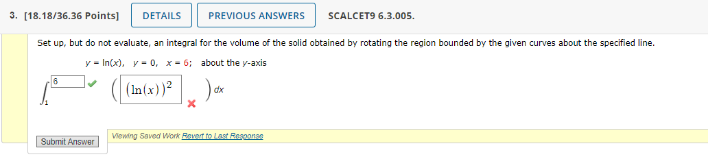 Solved Set up, but do not evaluate, an integral for the | Chegg.com