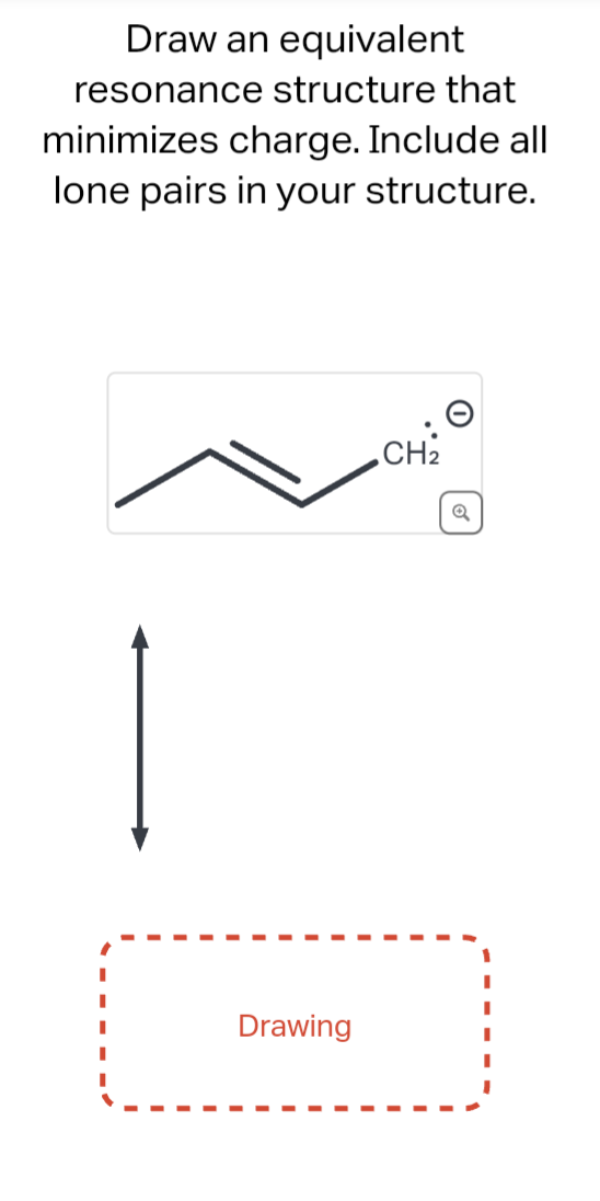 Solved Draw an equivalent resonance structure that minimizes | Chegg.com