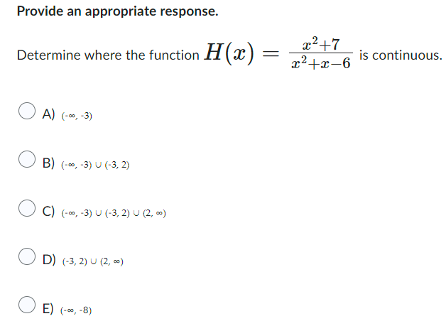 Solved Provide an appropriate response. Determine where the | Chegg.com