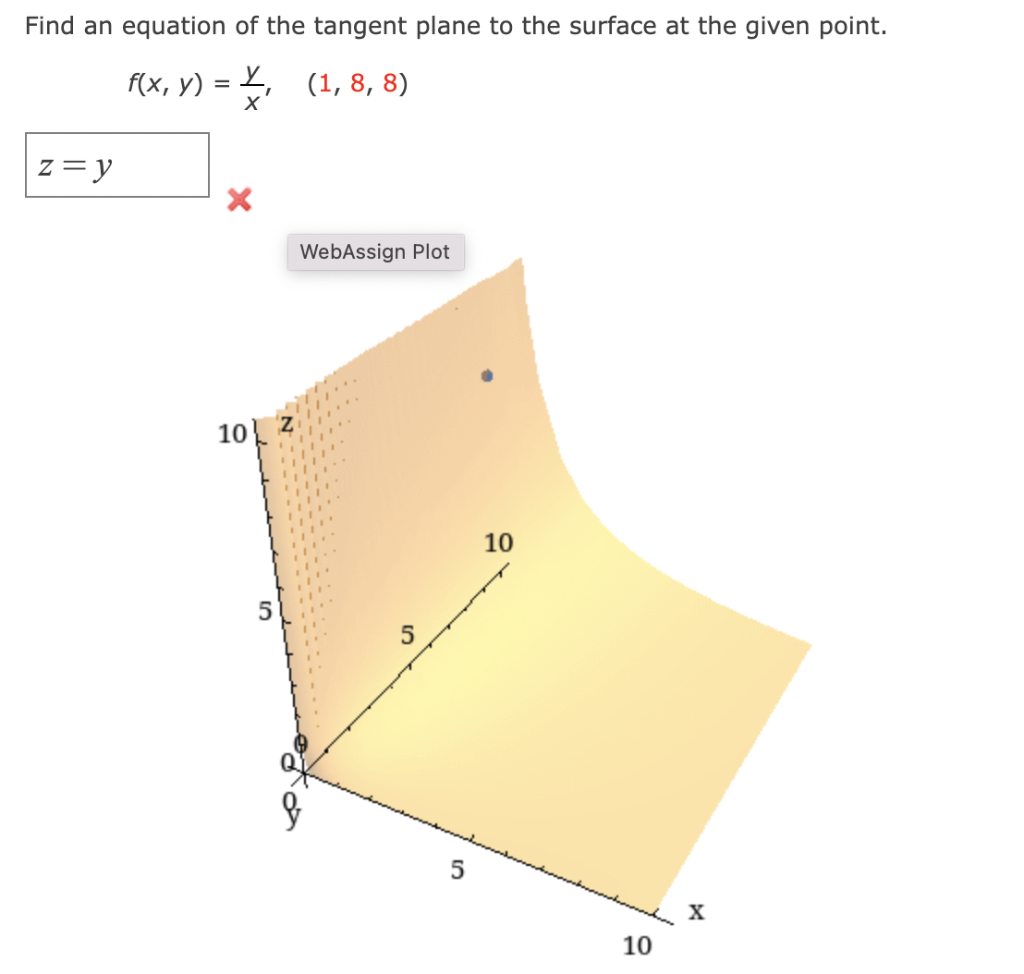 Solved Find an equation of the tangent plane to the surface | Chegg.com