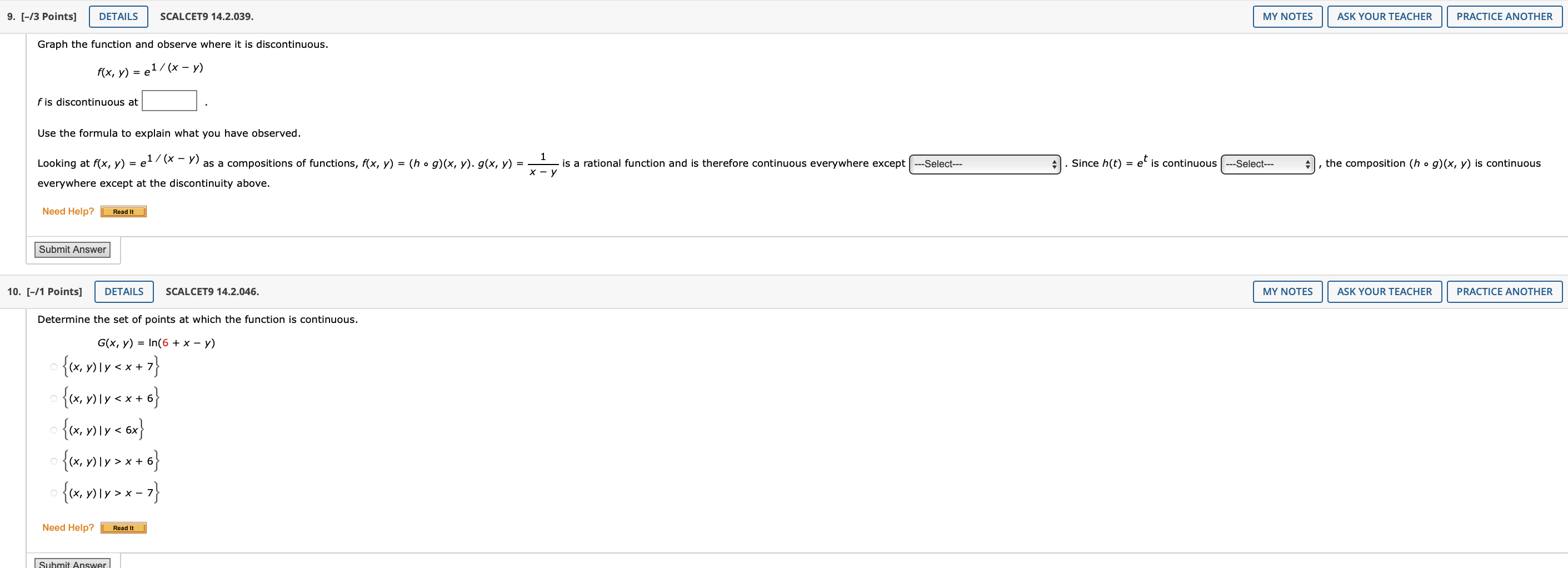 Solved /3 Points] SCALCET9 14.2.039. Graph the function and | Chegg.com