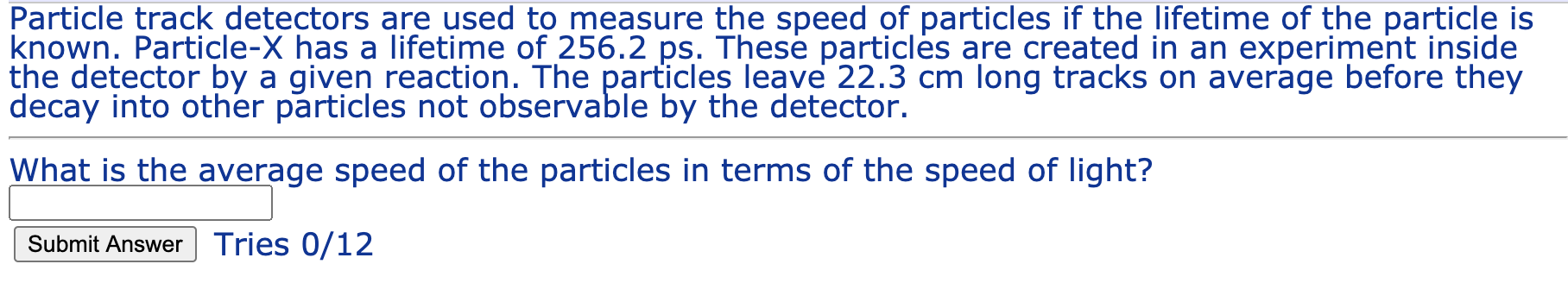 Solved Particle track detectors are used to measure the | Chegg.com