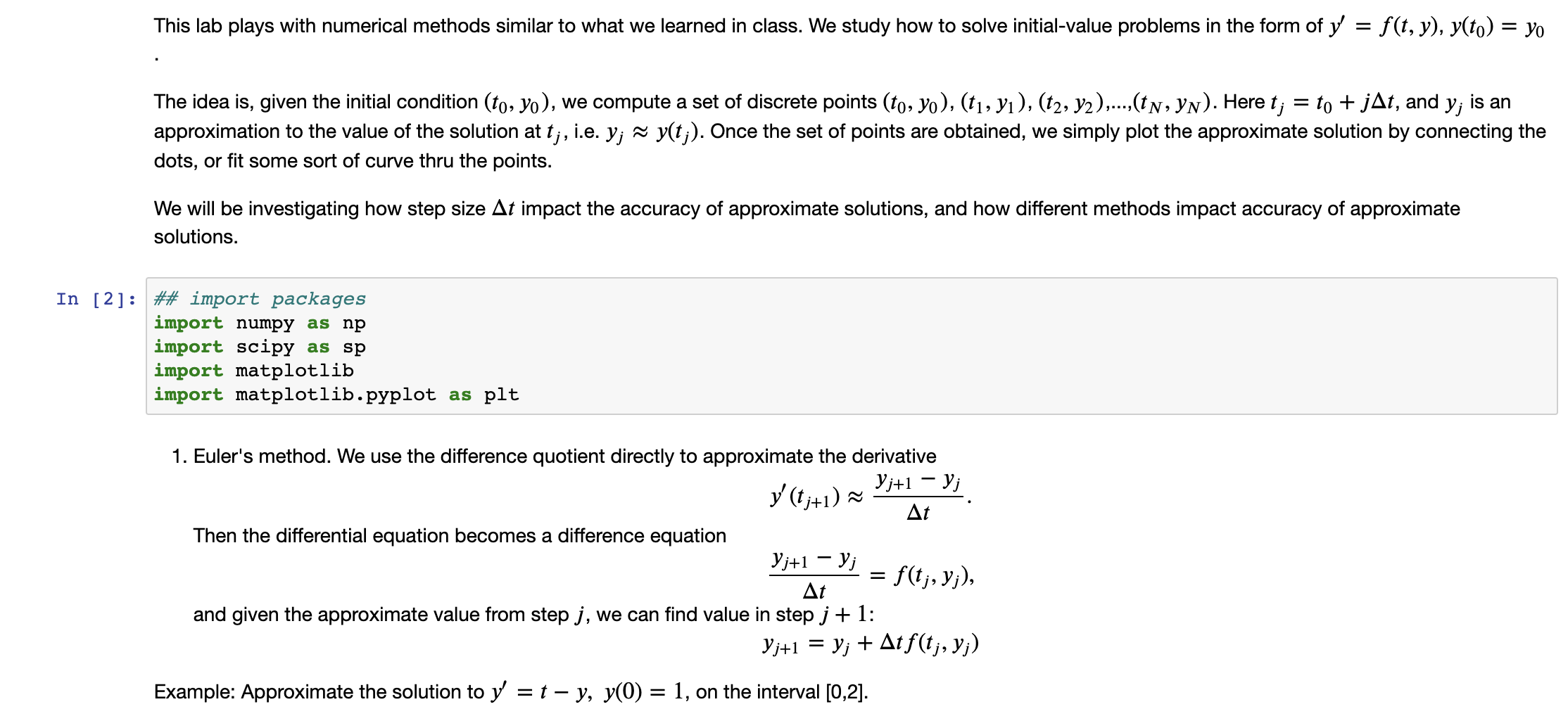Solved This Lab Plays With Numerical Methods Similar To What 