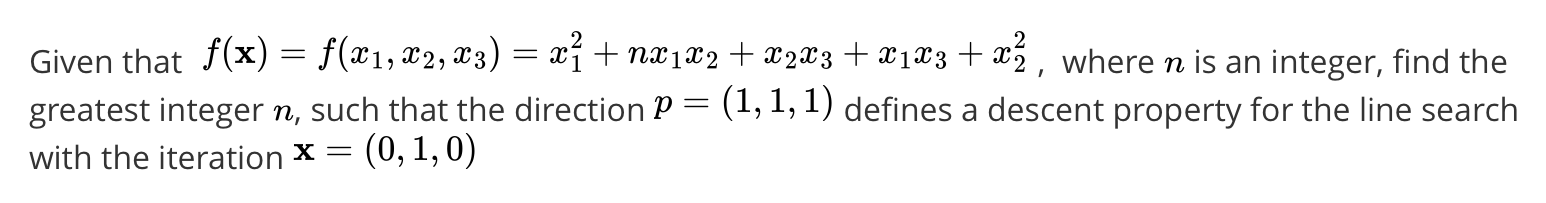 Solved Given that f(x)=f(x1,x2,x3)=x12+nx1x2+x2x3+x1x3+x22, | Chegg.com