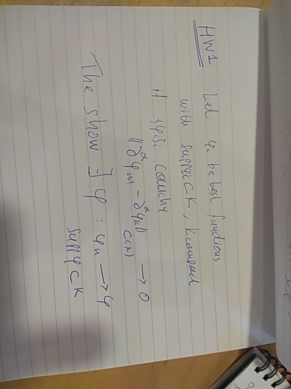 Solved distributions test functions what's not clear ? | Chegg.com