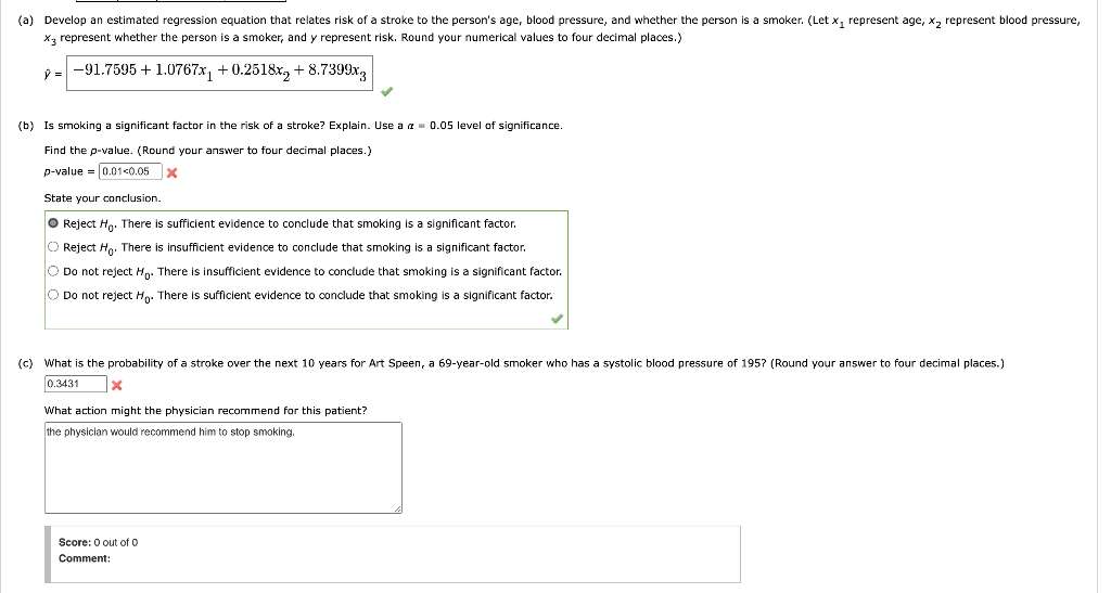 Solved dummy variable with 1 indicating a smoker and 0 | Chegg.com
