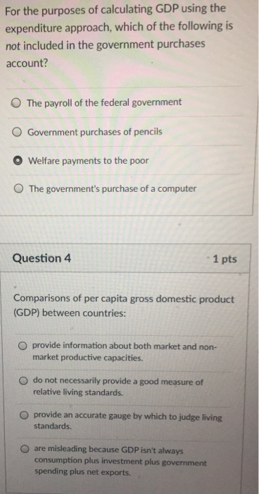 Solved For the purposes of calculating GDP using the | Chegg.com