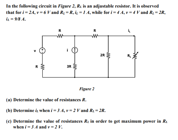 Solved In the following circuit in Figure 2, R is an | Chegg.com