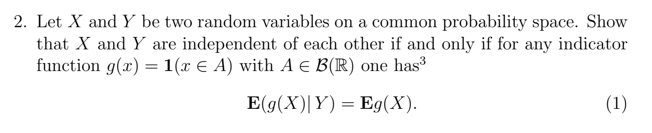 2. Let X and Y be two random variables on a common | Chegg.com