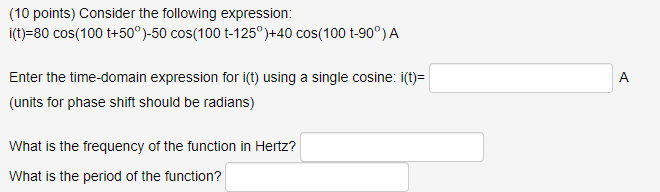 Solved (10 points) Consider the following expression: | Chegg.com