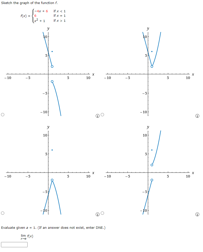 Solved Sketch the graph of the function f. (-4x + 6 f(x) = 6 | Chegg.com