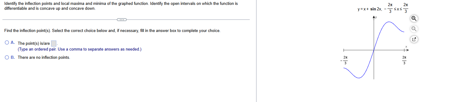 Solved Identify the inflection points and local maxima and | Chegg.com