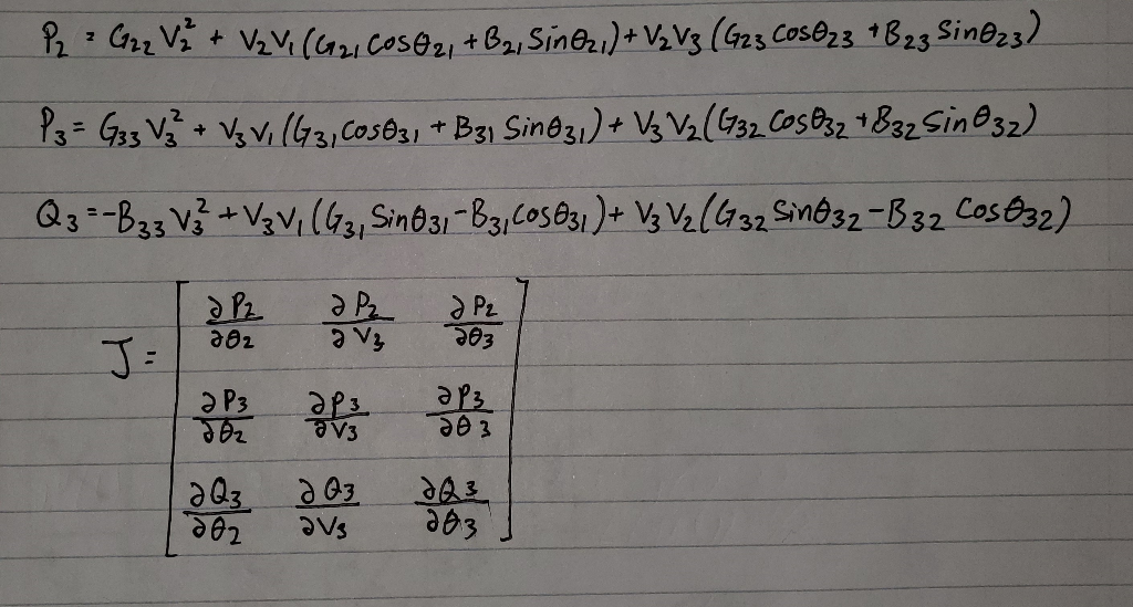 Solved Using the equations P2, P3, and Q3. Find the partial | Chegg.com