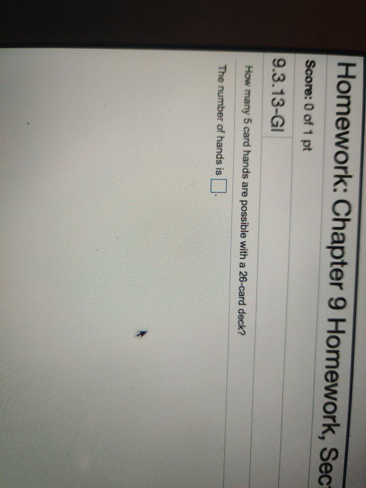 Solved Homework Chapter 9 Ho Score 0 Of 1 Pt 9 2 9