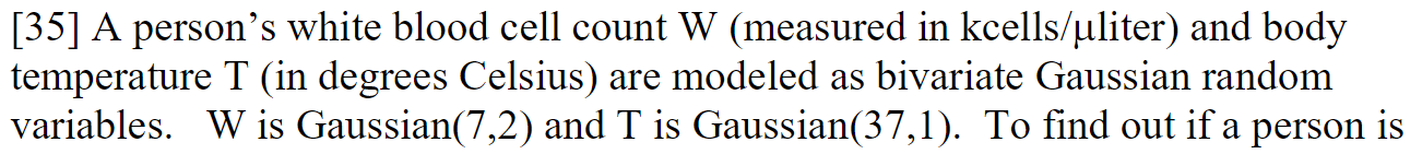 Solved temperature T (in degrees Celsius) are modeled as | Chegg.com