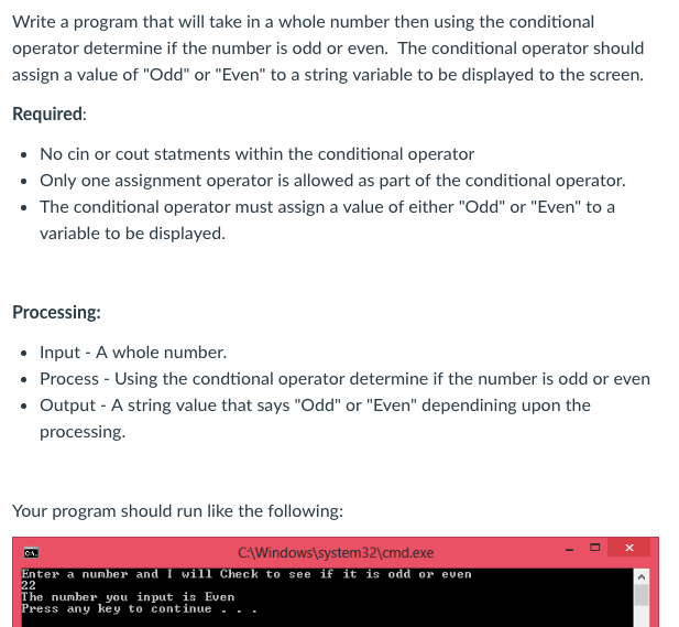 Solved Write a program that will take in a whole number then | Chegg.com