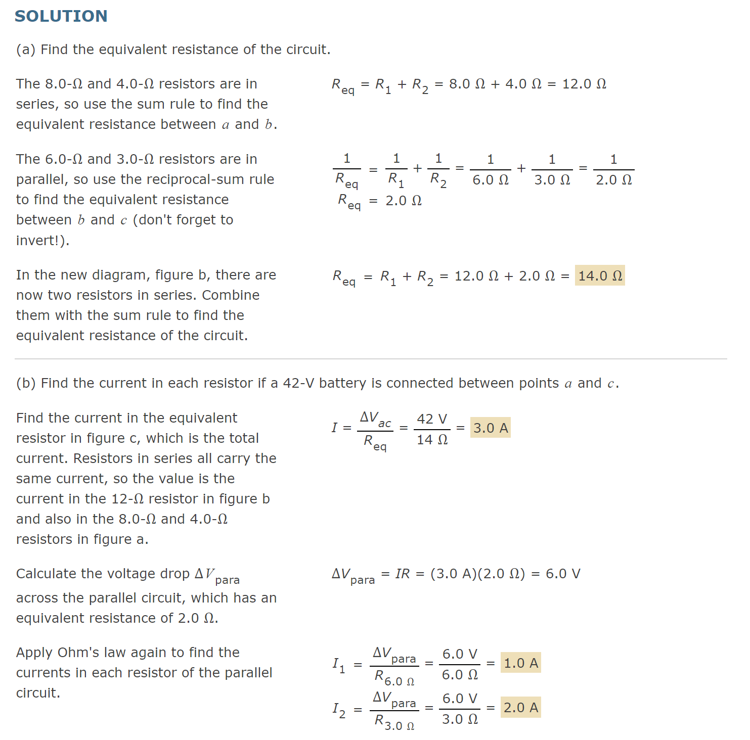 Solved GOAL Solve a problem involving both series and | Chegg.com