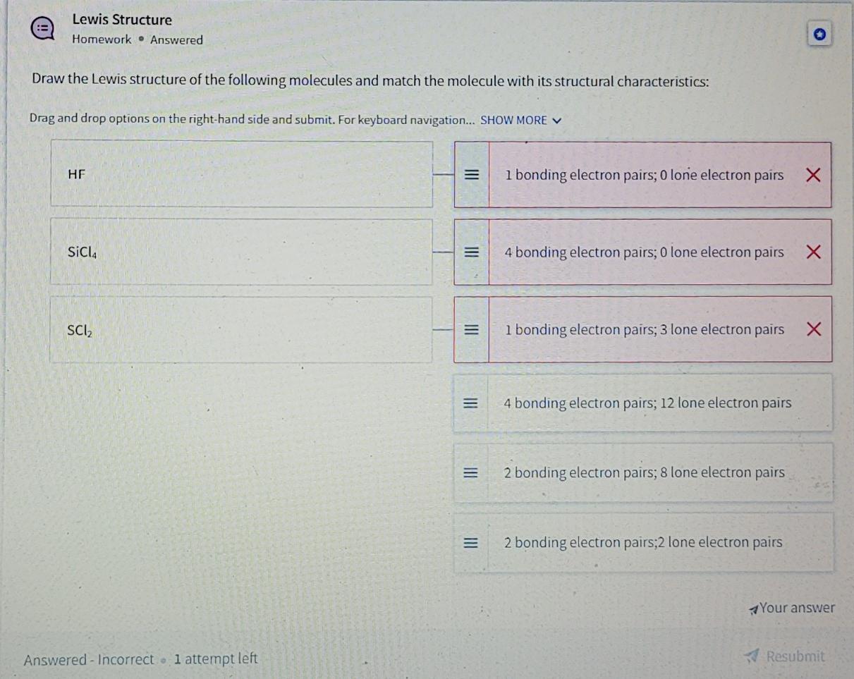 Solved Lewis Structure Homework • Answered Draw the Lewis | Chegg.com