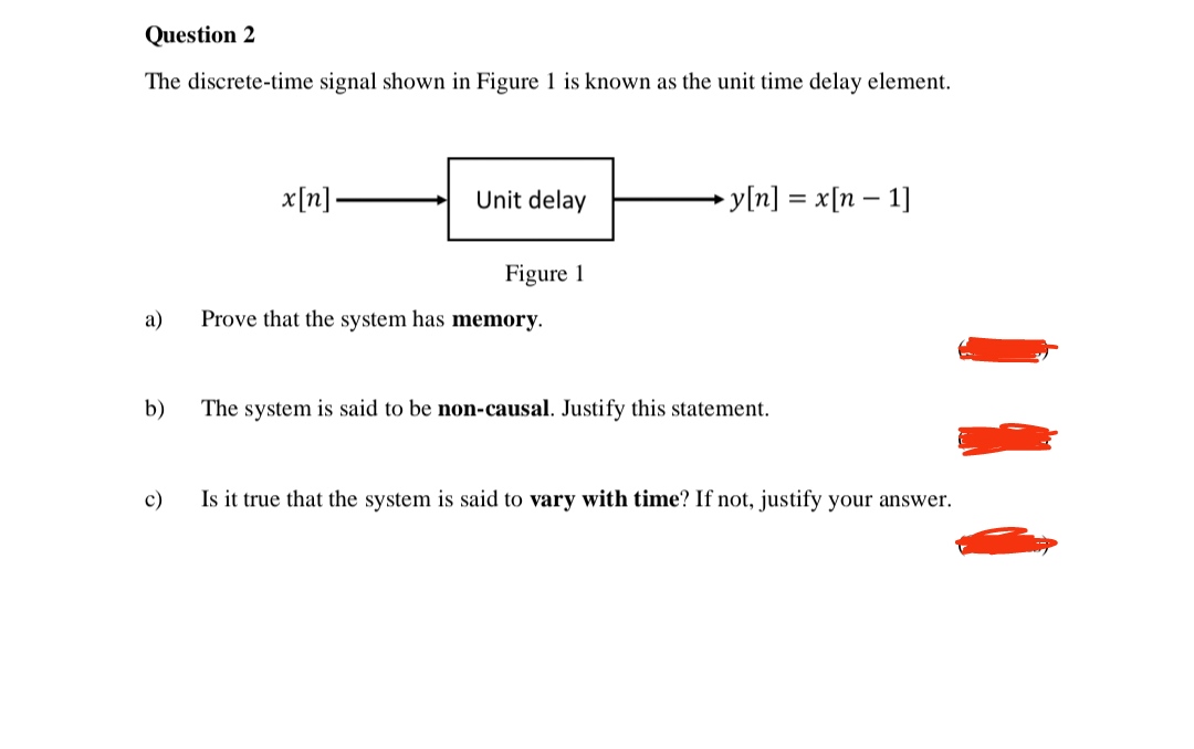 Solved Question 2The discrete-time signal shown in Figure 1 | Chegg.com