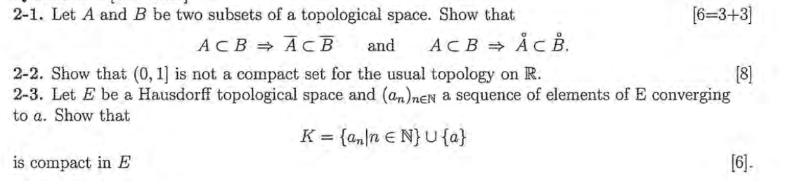 Solved \\( 2-1 \\). Let \\( A \\) and \\( B \\) be two | Chegg.com