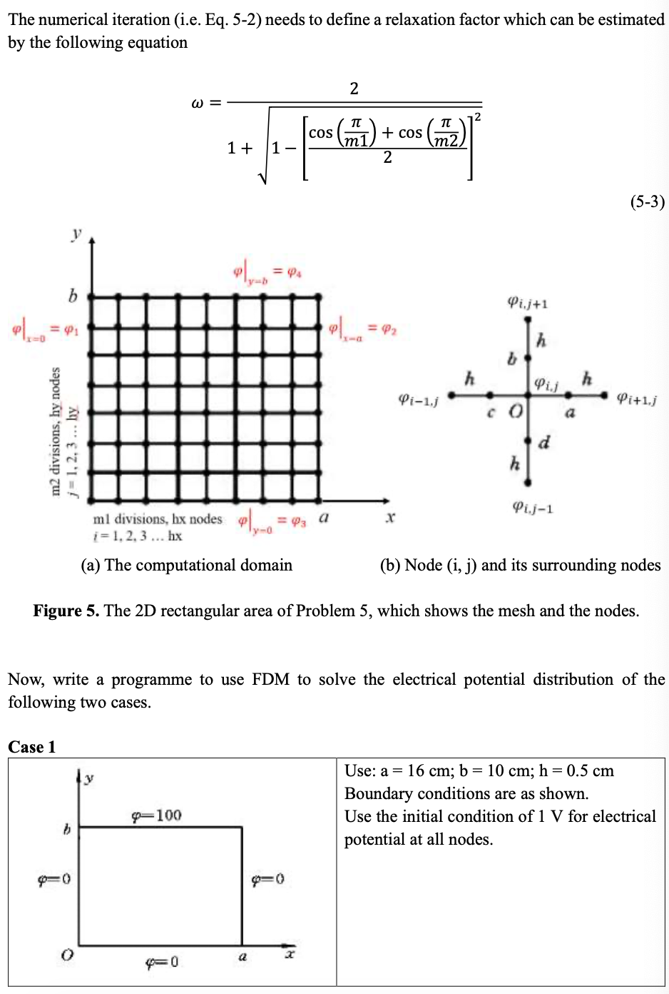 Consider a 2-dimensional rectangular area (Figure 5), | Chegg.com