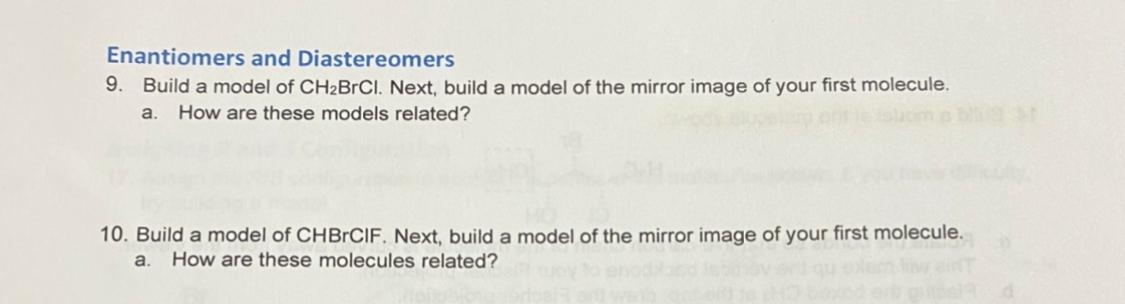 Solved 8. Build models of cis-1,2-dichlorocyclopentane and | Chegg.com