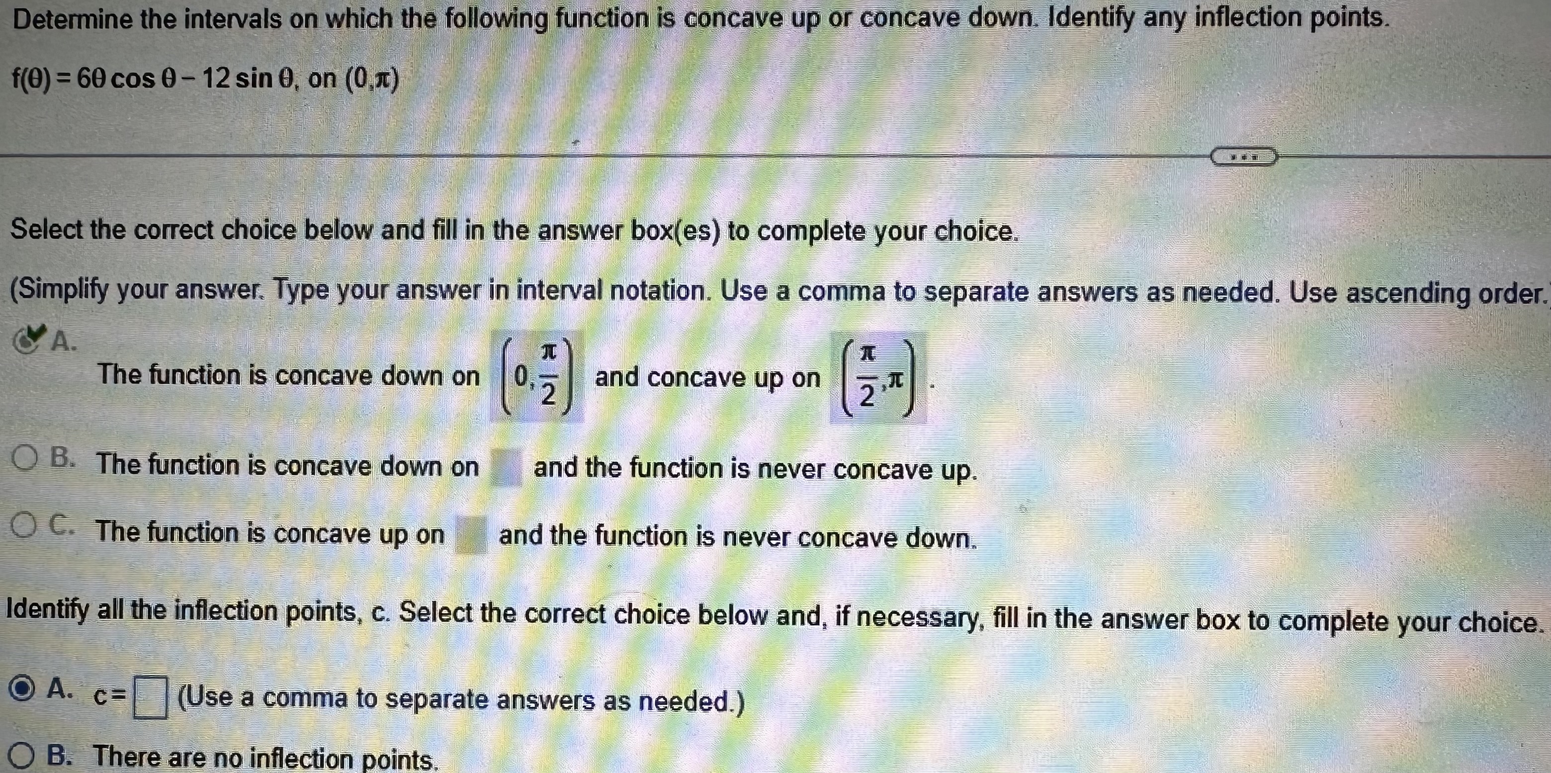 Solved Determine the intervals on which the following | Chegg.com
