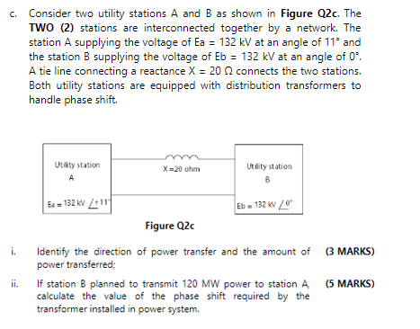 Solved c. Consider two utility stations A and B as shown in | Chegg.com
