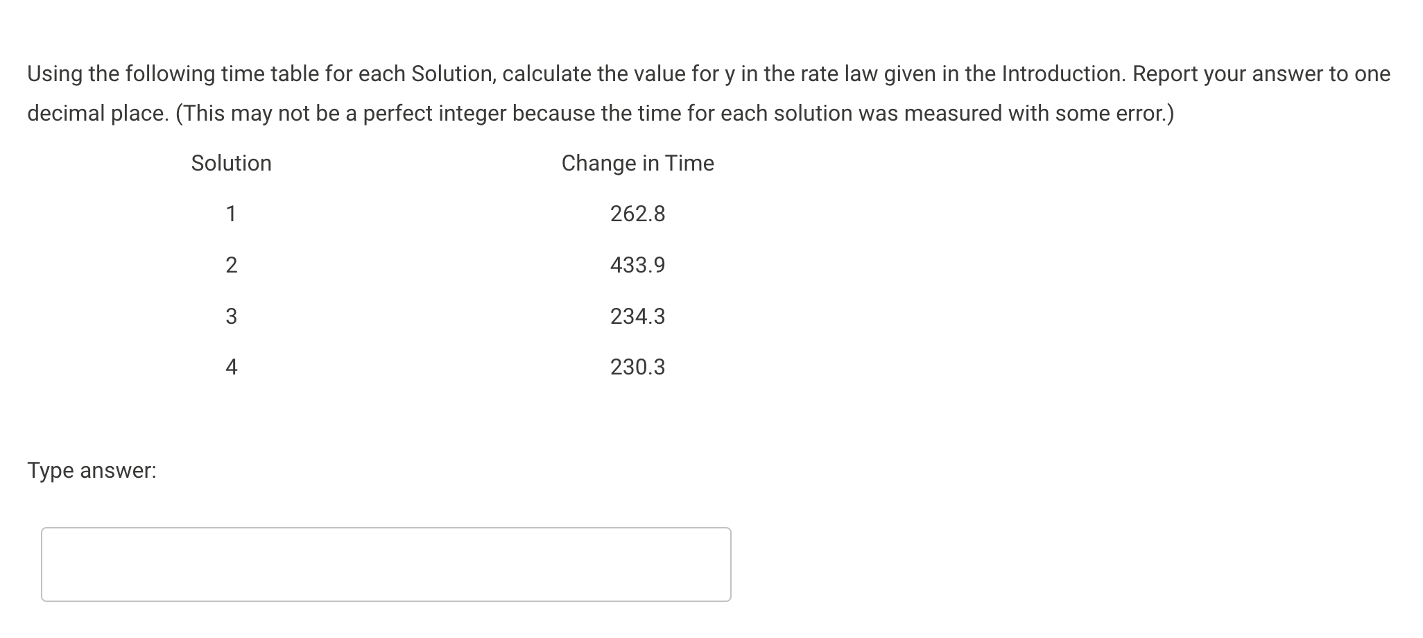 Solved Using the following time table for each Solution, | Chegg.com