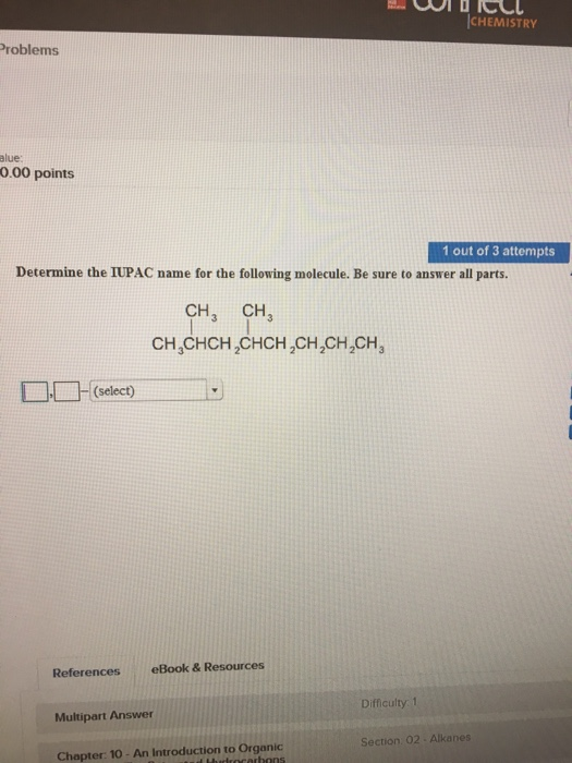 Solved CHEMISTRY roblems alue: 0.00 points 1 out of 3 | Chegg.com Solved CHEMISTRY roblems alue: 0.00 points 1 out of 3 | Chegg.com