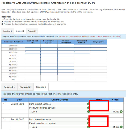 Solved Problem 10-9AB (Algo) Effective Interest: | Chegg.com Solved Problem 10-9AB (Algo) Effective Interest: | Chegg.com