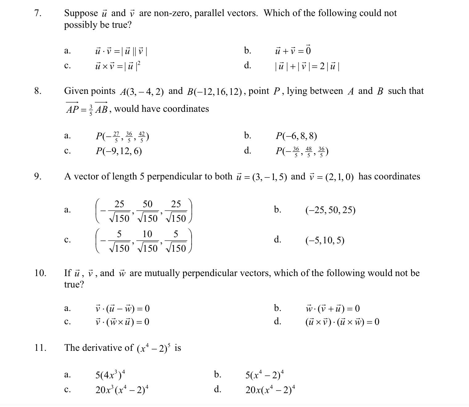 Solved Please answer ALL of the multiple choices except for | Chegg.com
