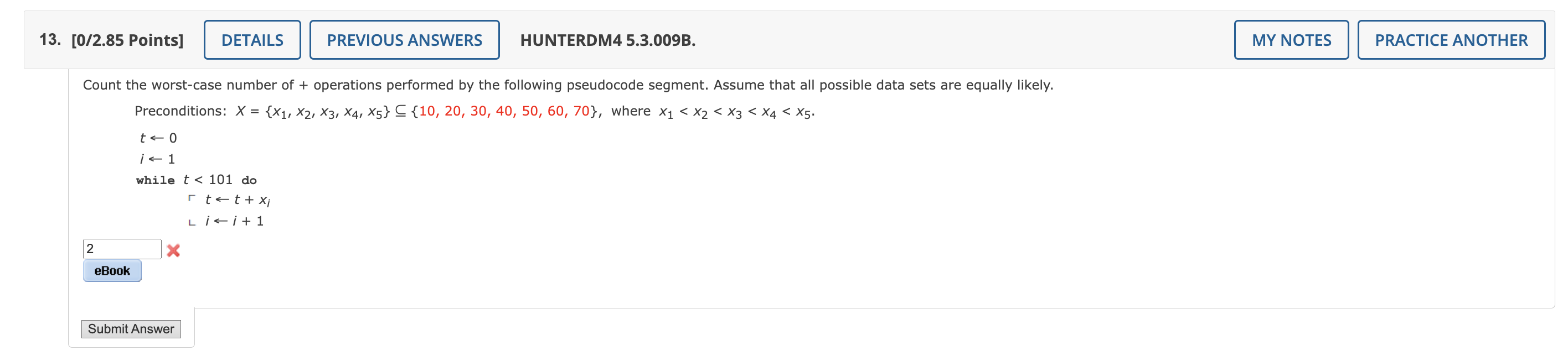 Solved [0/2.85 Points] HUNTERDM4 5.3.009B. Count the | Chegg.com