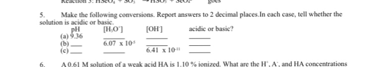 Solved 5 Make the following conversions. Report answers to 2 | Chegg.com