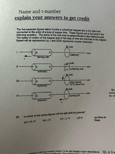 Solved The five separate figures below involve a cylindrical | Chegg.com