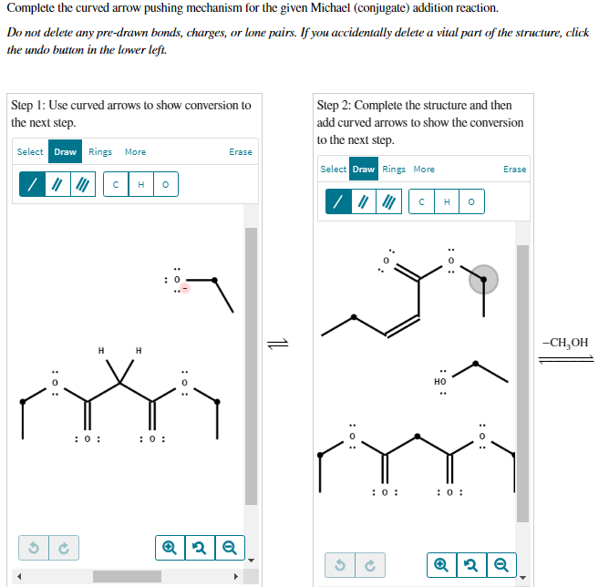 Solved Complete the curved arrow pushing mechanism for the | Chegg.com