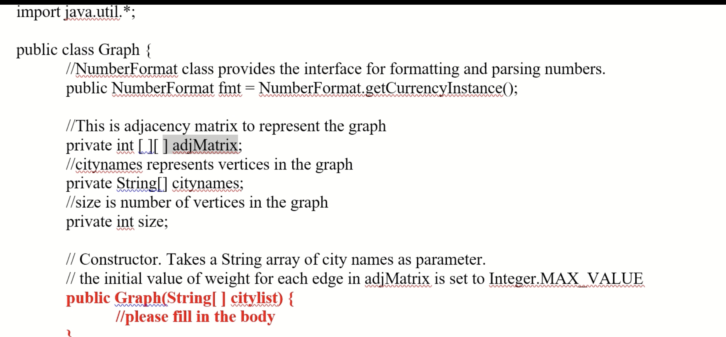 Solved Blic Class Graph Numberformat Class Provides The