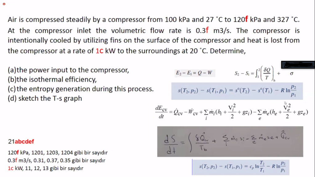 Solved volumetric flow rate is 0.35 m^3/s compressor at a | Chegg.com