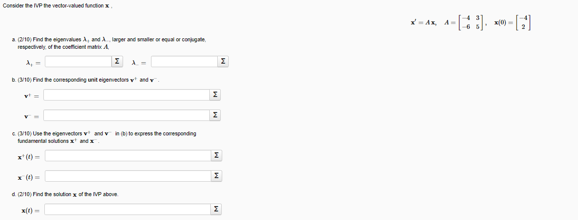Solved Consider the IVP the vector-valued function x x' = | Chegg.com