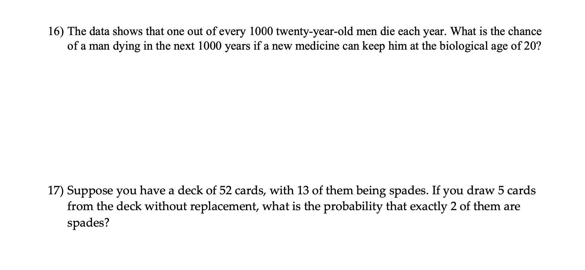 Solved 16) The data shows that one out of every 1000 | Chegg.com