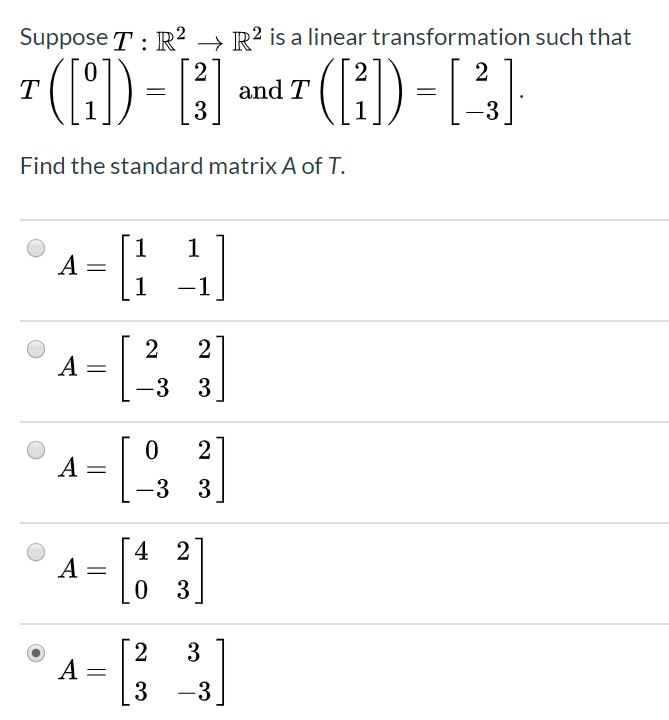 Solved Suppose we are given three different linear | Chegg.com