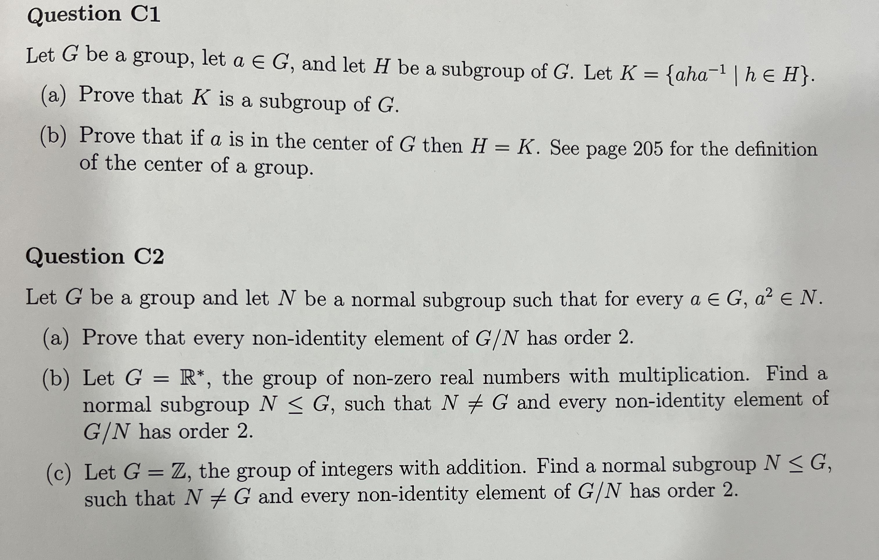 Solved Let G be a group, let a∈G, and let H be a subgroup of | Chegg.com