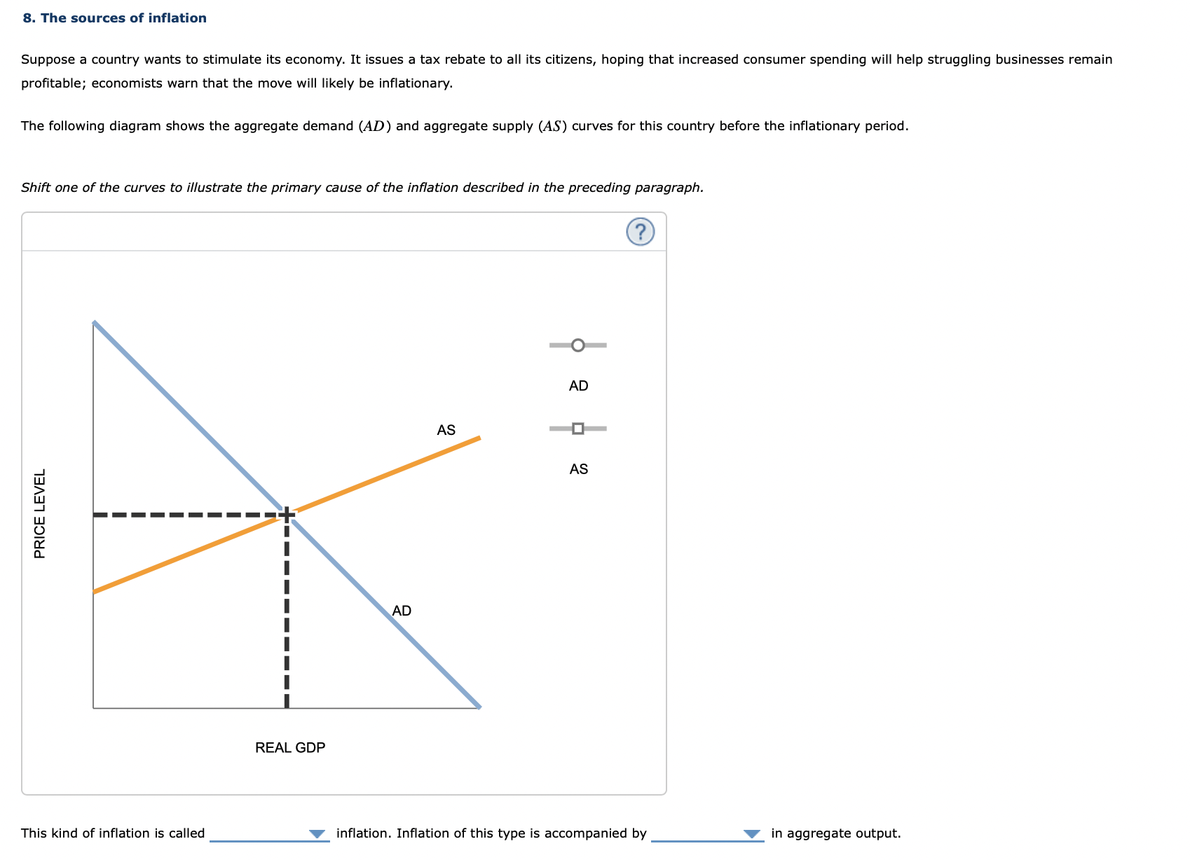 Solved 8. The sources of inflation profitable; economists | Chegg.com