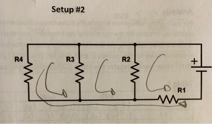 Solved Analysis For each of the setups use Kirchhoff's Rules | Chegg.com