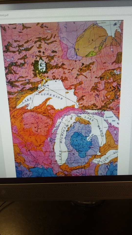 Solved N-GEOL X GEOLOGIC MAP INTERPRETATIO X | Chegg.com