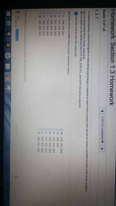 Solved Homework: Section 1.3 Homework Score: 0 of 1 pt 3 of | Chegg.com Solved Homework: Section 1.3 Homework Score: 0 of 1 pt 3 of | Chegg.com