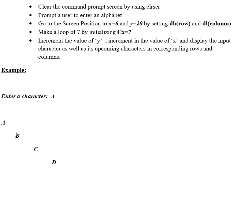 Solved Has to be done in emu 8086, Please take your time | Chegg.com