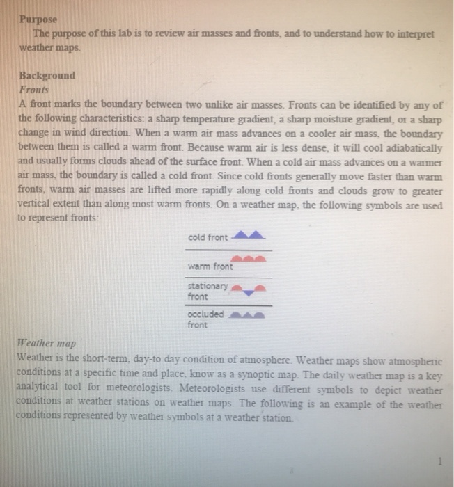 Solved Purpose The purpose of this lab is to review air | Chegg.com